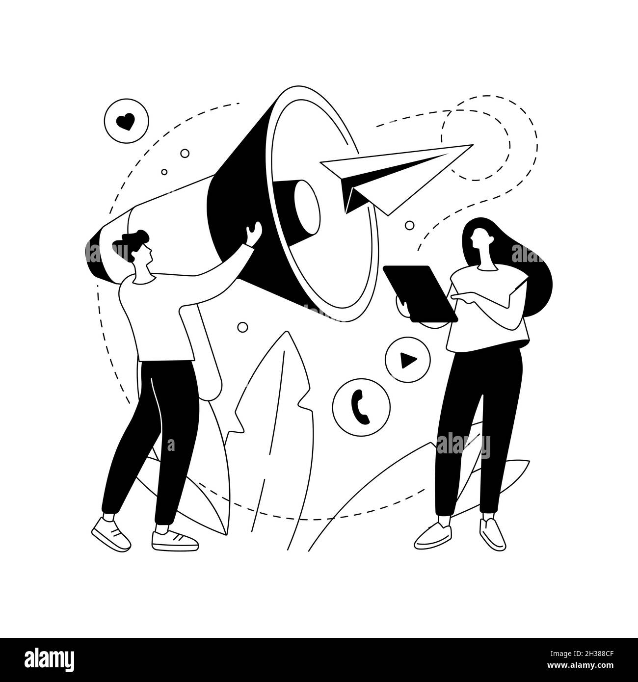 PR strategy abstract concept vector illustration Stock Vector Image ...