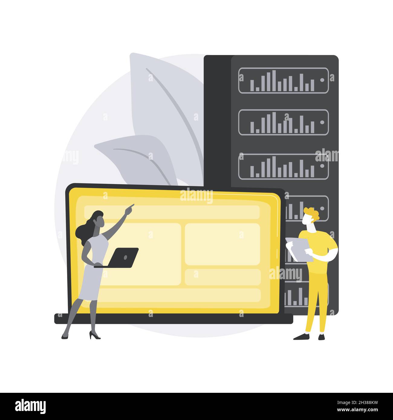 Data center abstract concept vector illustration Stock Vector Image ...