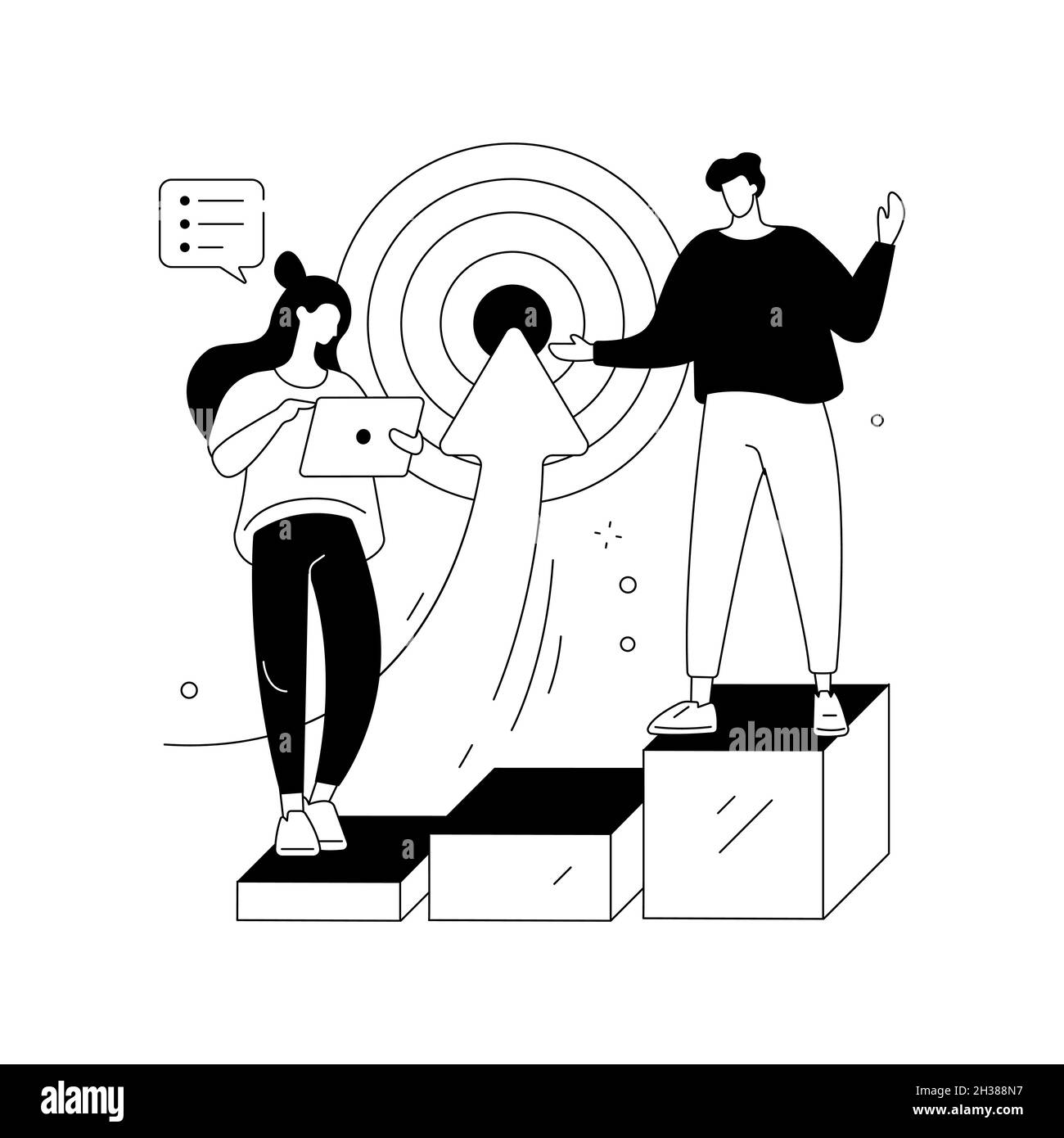 Business leadership abstract concept vector illustration Stock Vector ...