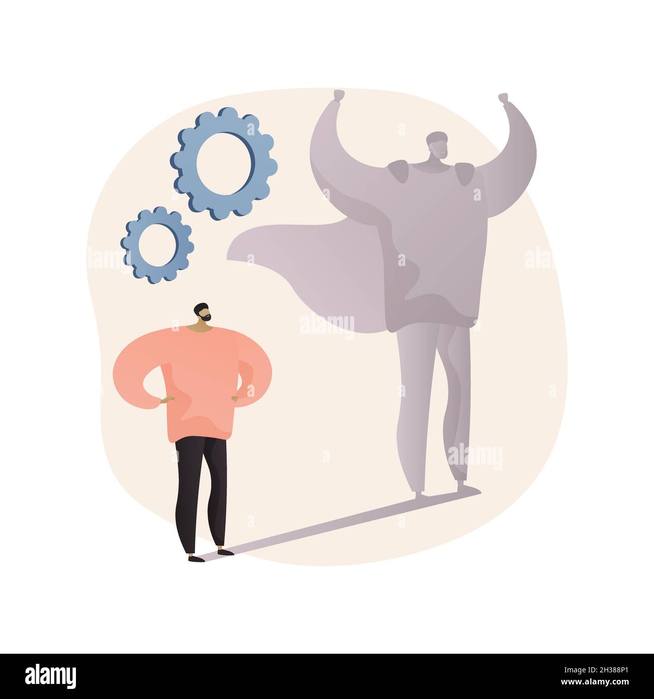 Self-esteem abstract concept vector illustration Stock Vector Image ...