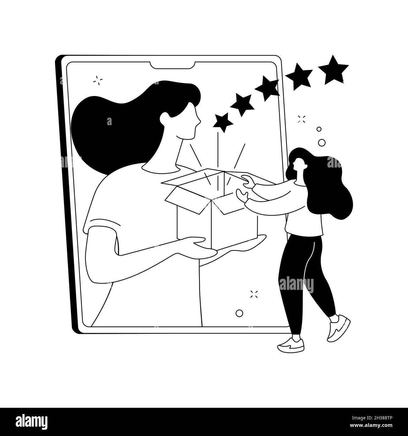 Impression management abstract concept vector illustration Stock Vector ...