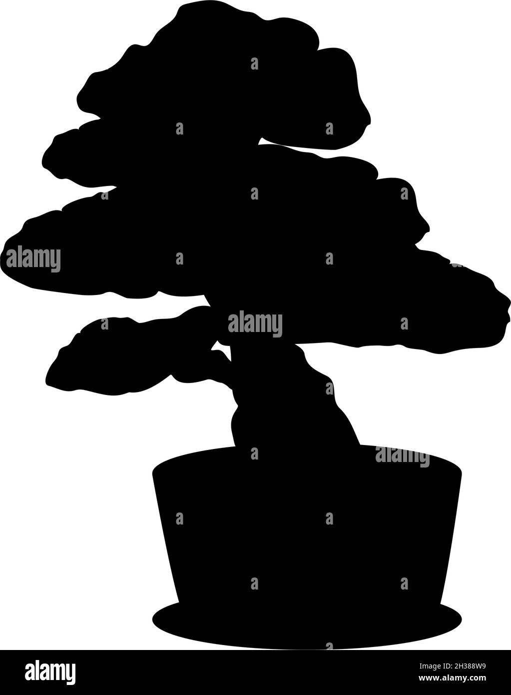 Bonsai tree decorative japanese Stock Vector Images - Alamy