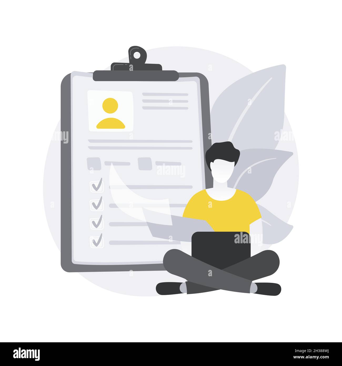 Apply for jobs abstract concept vector illustration Stock Vector Image ...