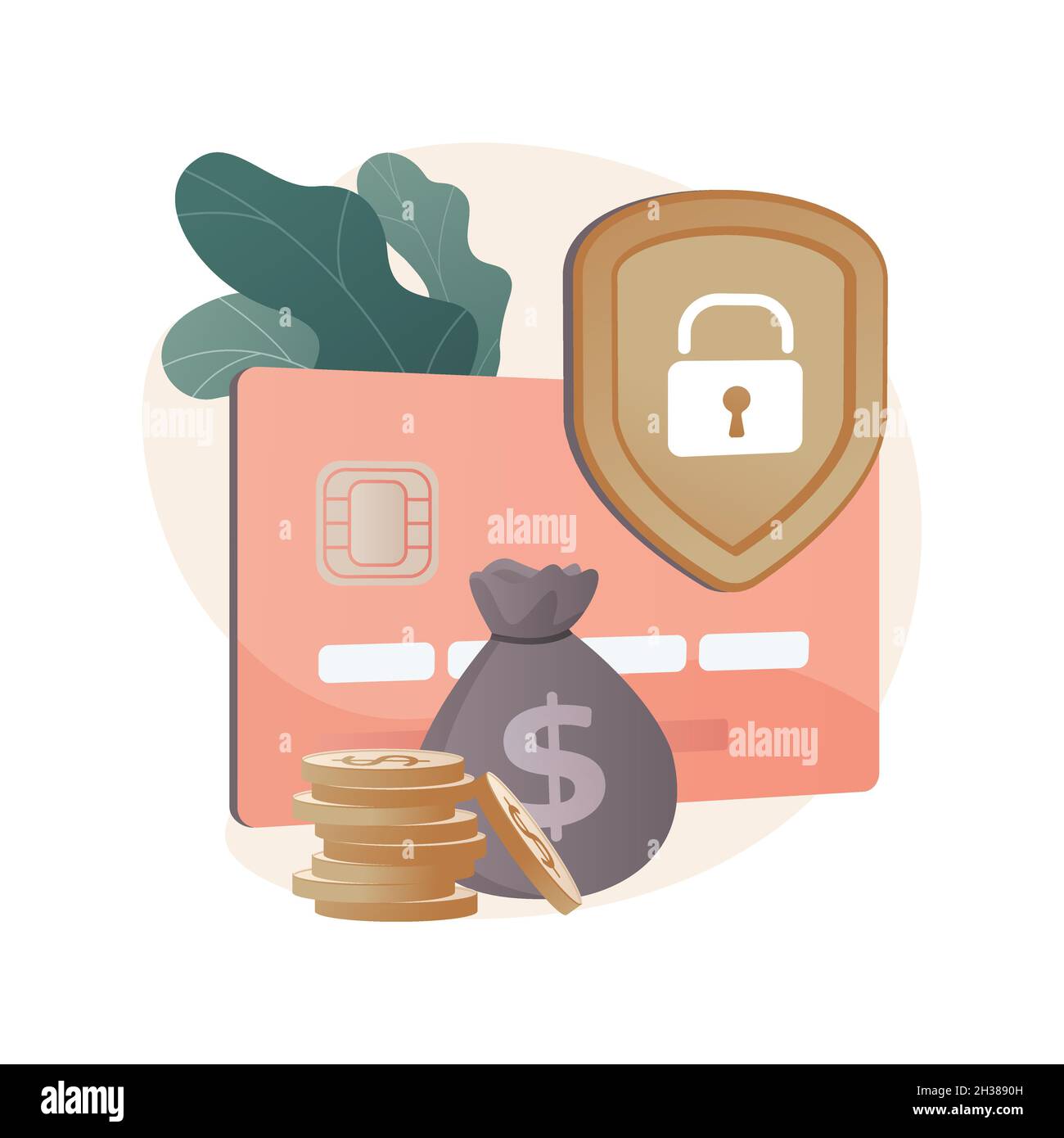 Debit card abstract concept vector illustration Stock Vector Image ...