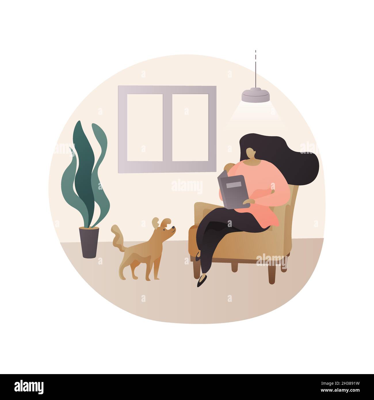 Simple living abstract concept vector illustration Stock Vector Image ...