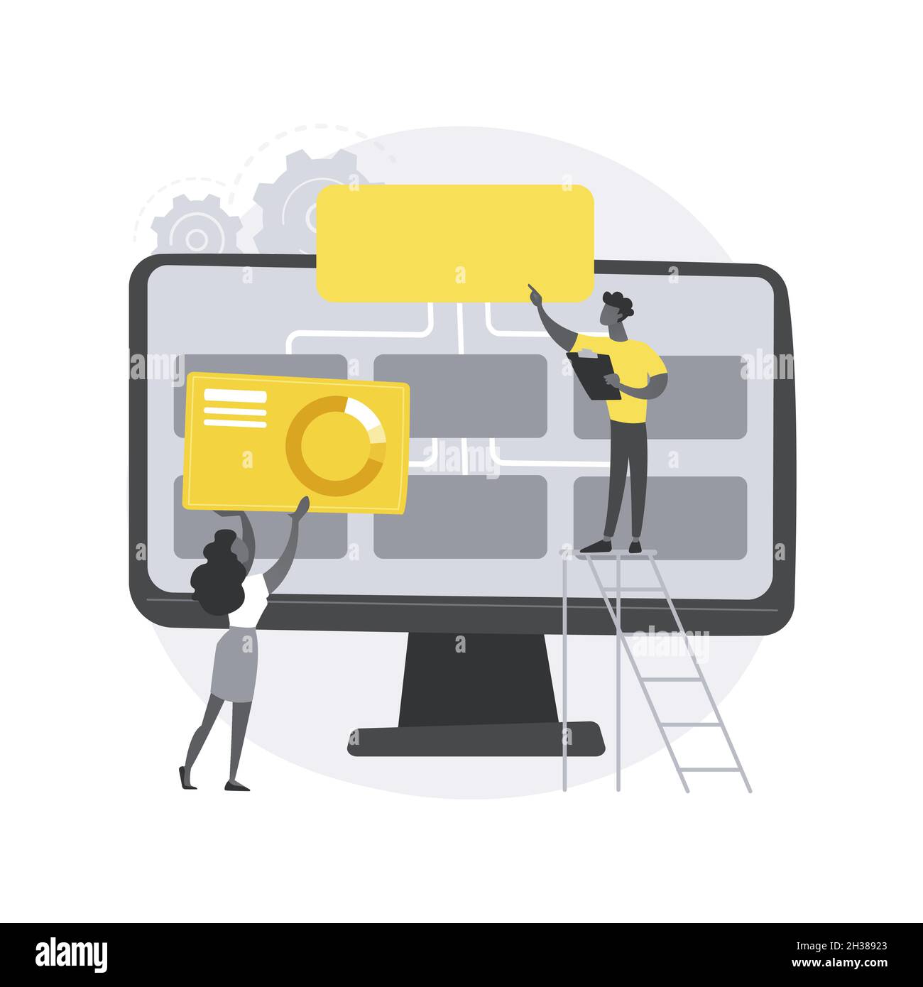 Data driven business model abstract concept vector illustration Stock Vector Image & Art - Alamy