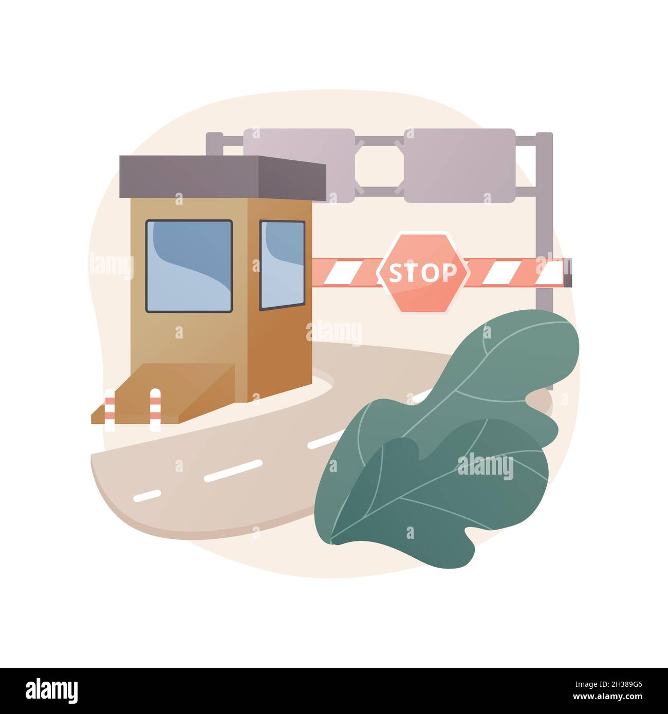 Toll road abstract concept vector illustration Stock Vector Image & Art ...