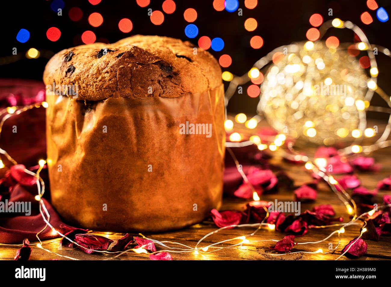 Homemade panettone on light hi-res stock photography and images - Alamy