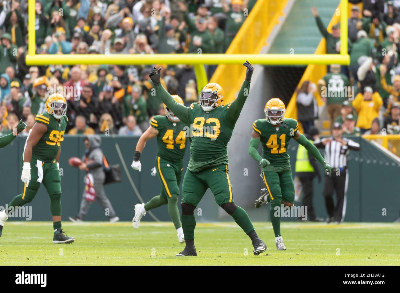 Green Bay, Wisconsin, USA. 24th Oct, 2021. Green Bay Packers defensive ...