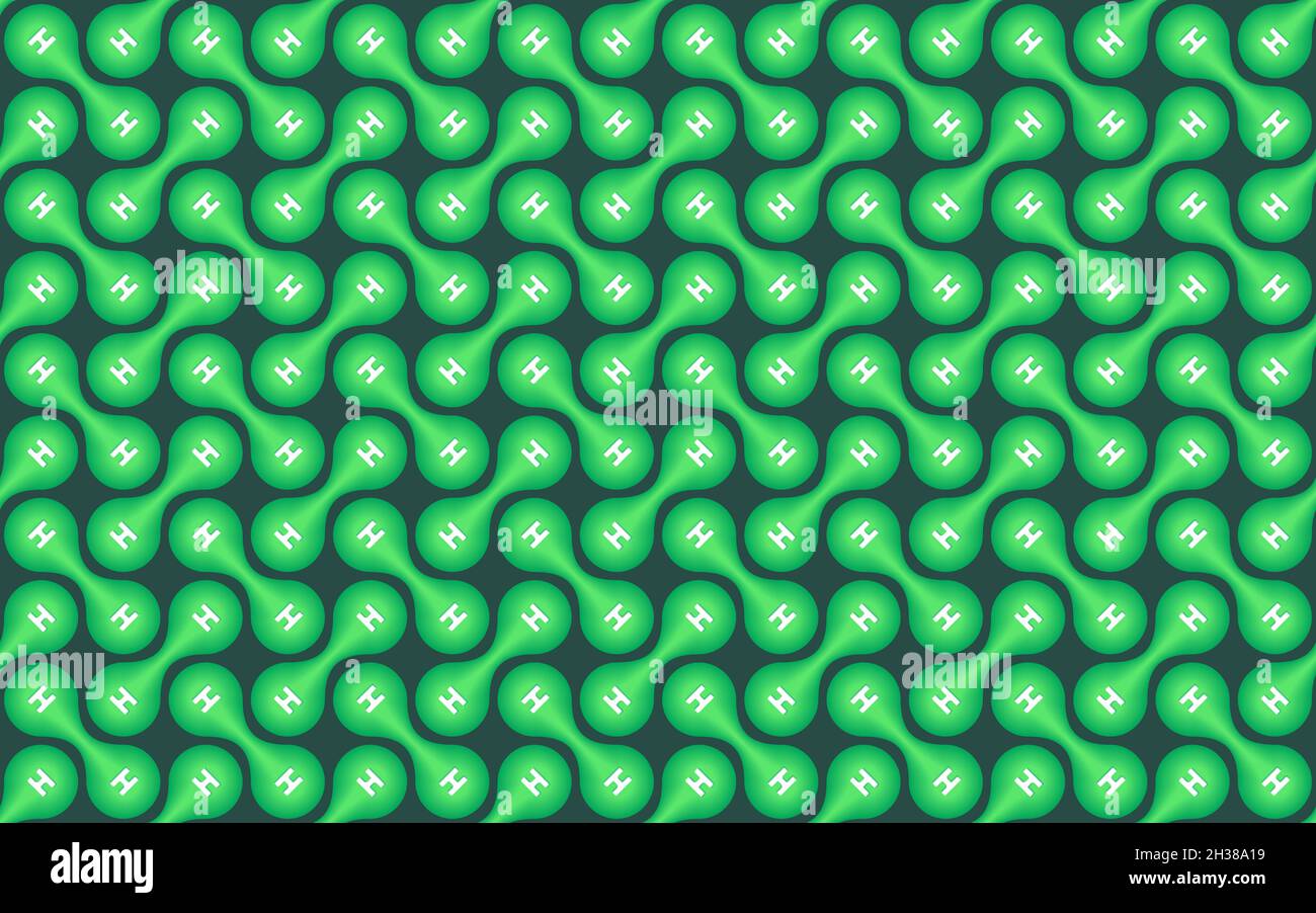 Seamless pattern of H2 molecule. Green hydrogen energy concept Stock ...