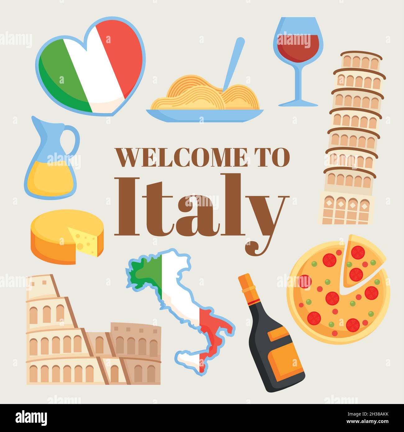 nice italy poster Stock Vector Image & Art - Alamy
