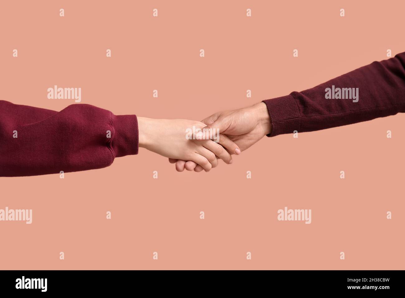 Female shaking man's hand hi-res stock photography and images - Alamy