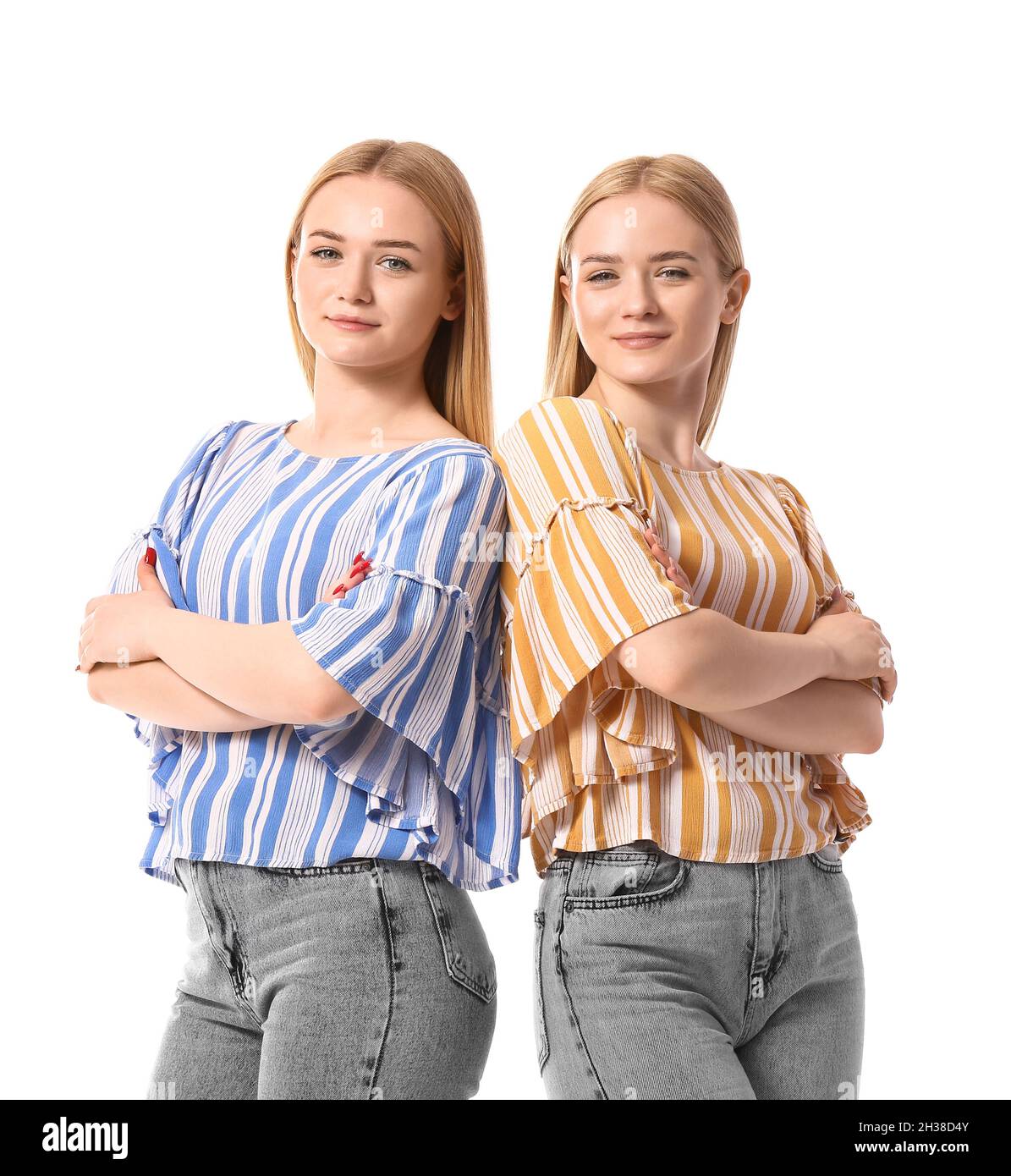 Twin sisters Cut Out Stock Images & Pictures - Alamy