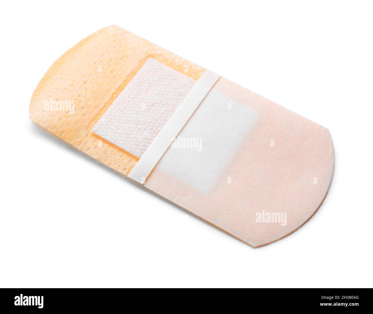 Adhesive medical plaster on white background Stock Photo - Alamy