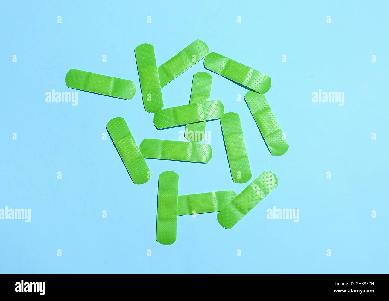 Green plasters hi-res stock photography and images - Alamy