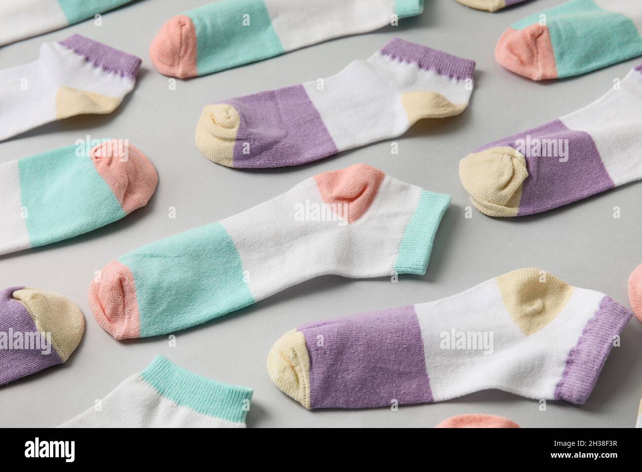 Different many soft socks hi-res stock photography and images - Alamy