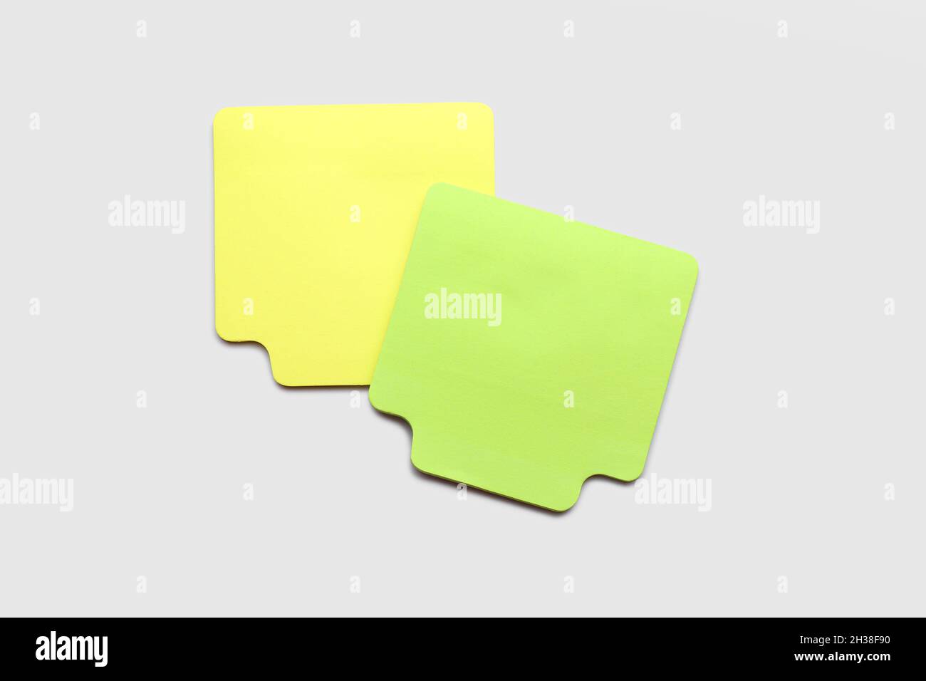 Sticky notes on white background Stock Photo - Alamy