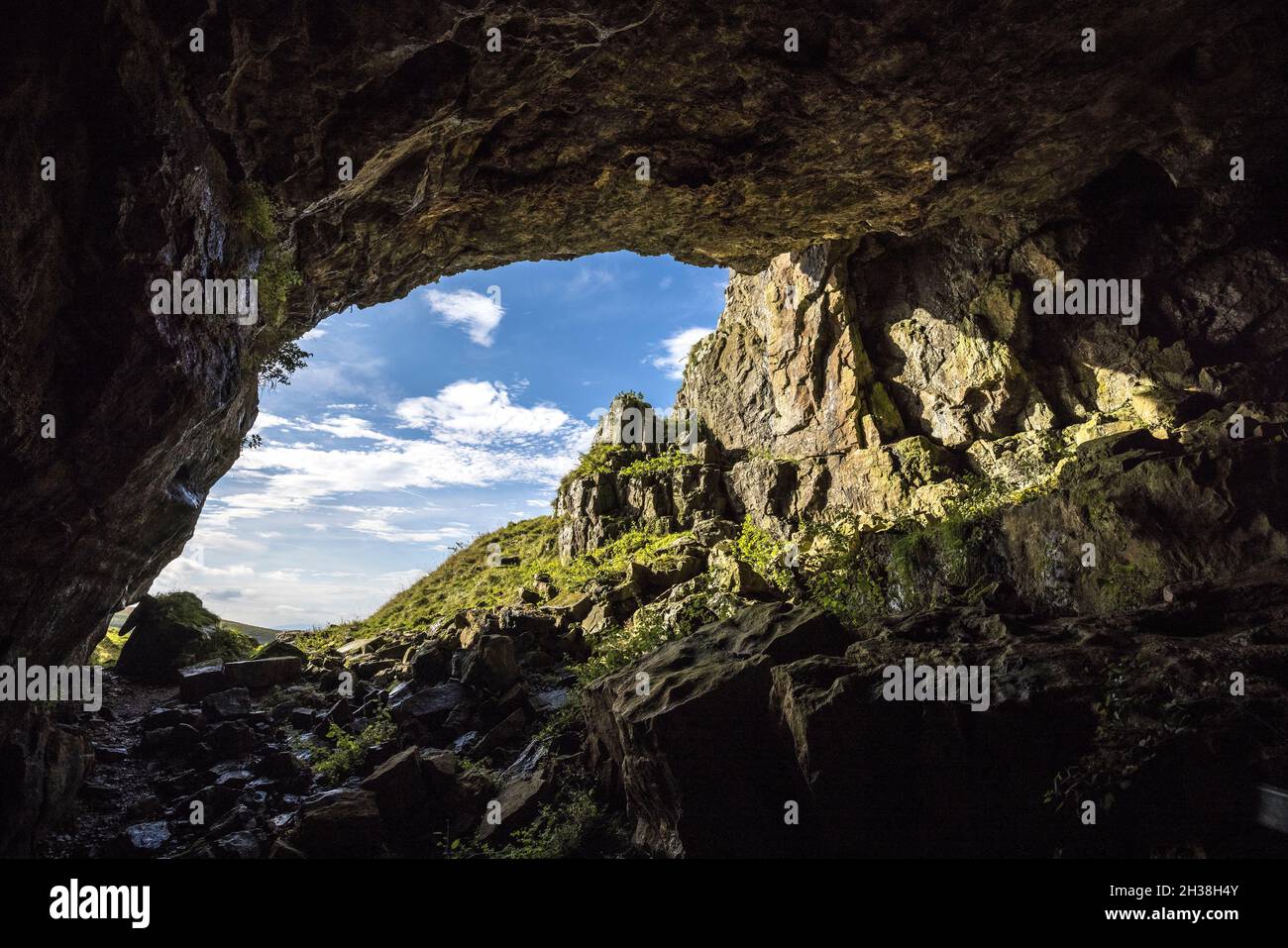 Victoria Cave entrance, Yorkshire Dales, UK Stock Photo - Alamy