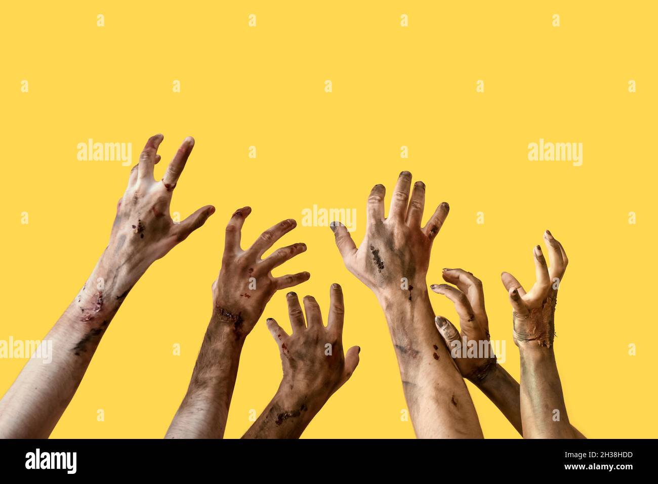 Many hands reaching up hi-res stock photography and images - Alamy