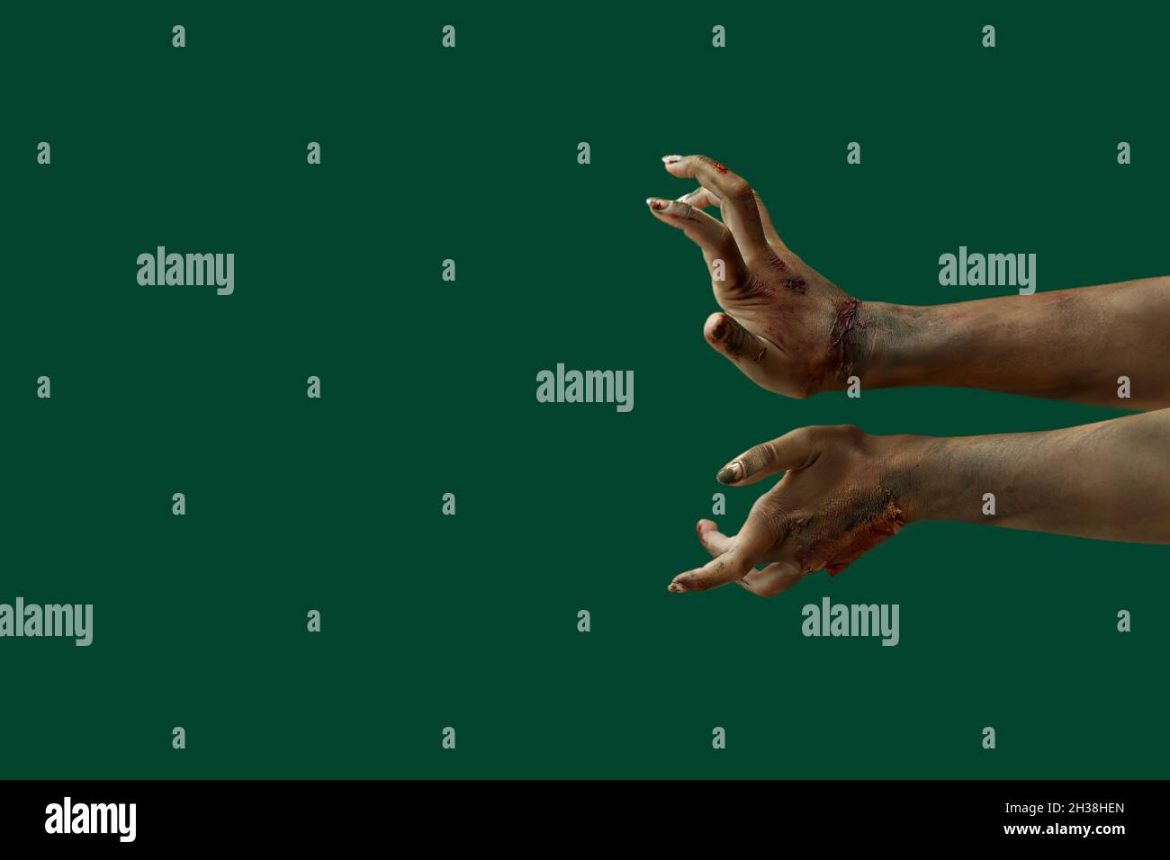 Zombie hands rising terrible in hi-res stock photography and images - Alamy