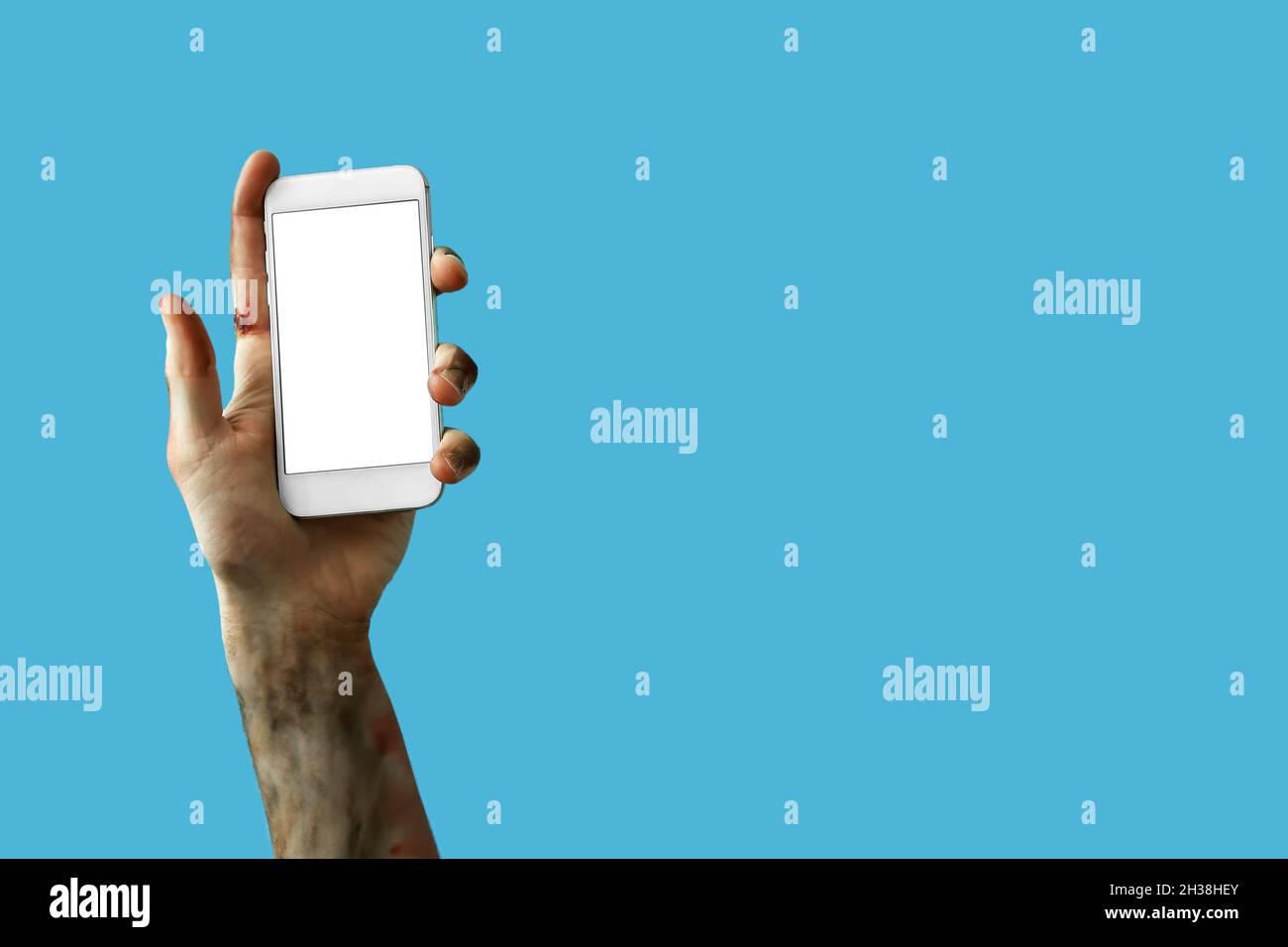 Hand zombie on color hi-res stock photography and images - Alamy