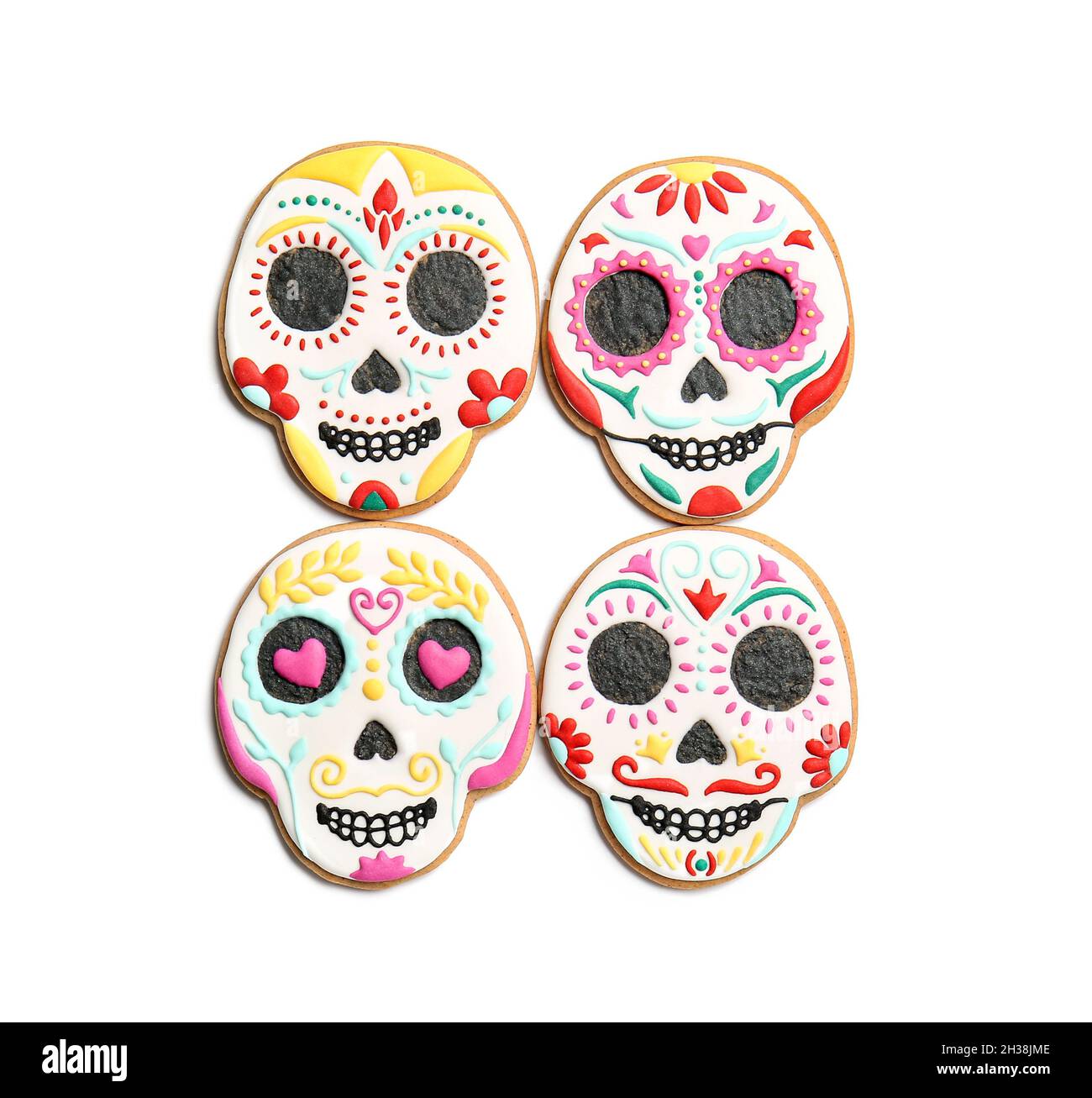 Skull shaped cookies for Mexico's Day of the Dead (El Dia de Muertos ...