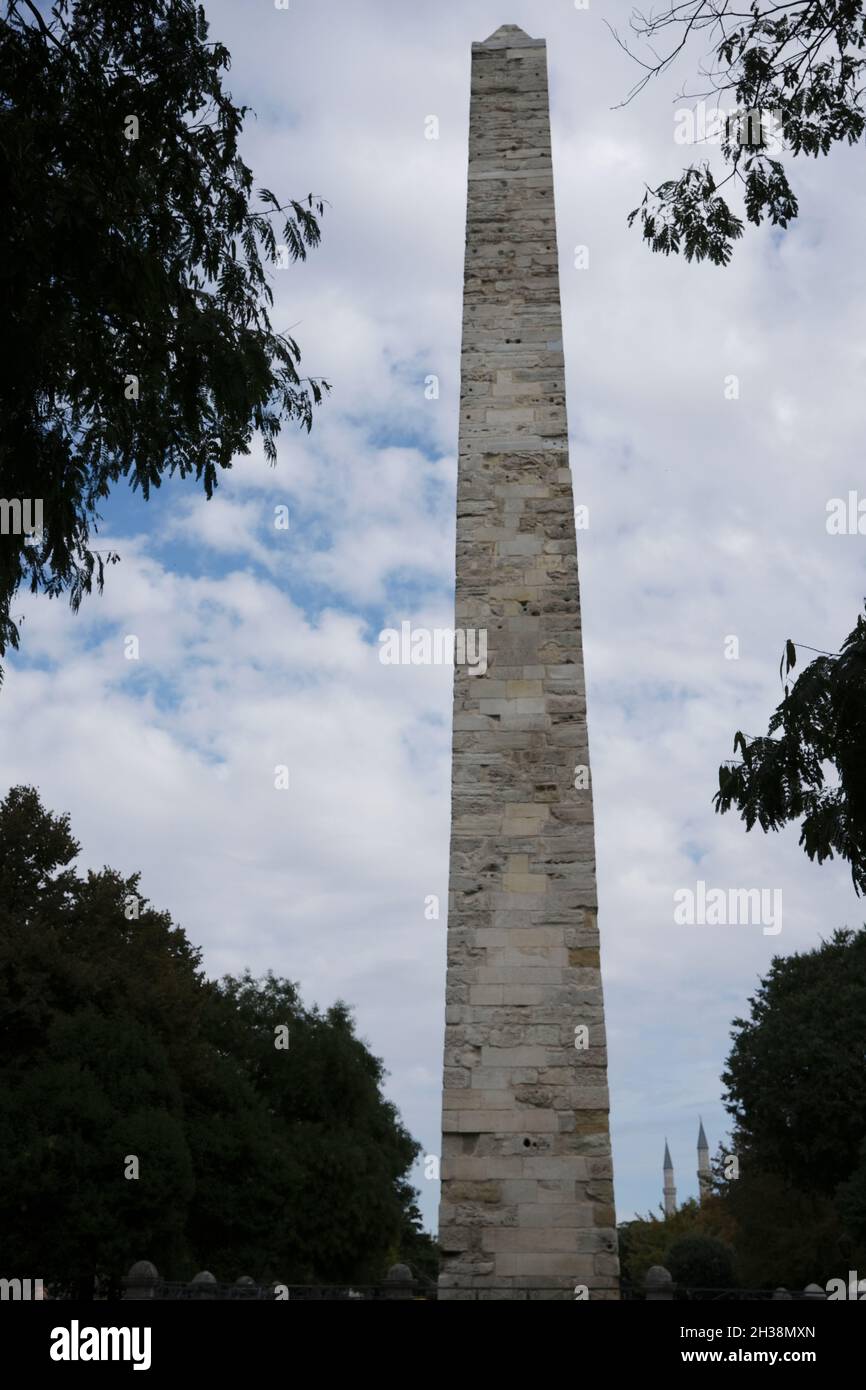 The Walled Obelisk in Sultanahmet Square, Istanbul, Turkey Stock Photo ...