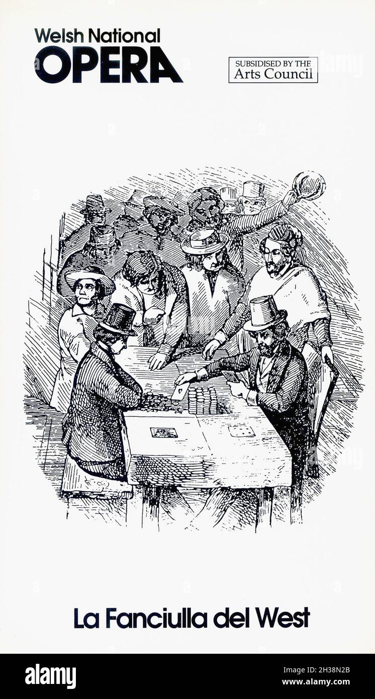 Opera Programme cover. "La Fanciulla del West" by Puccini. Welsh ...