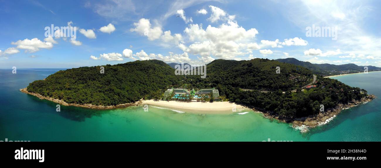 Panoramic shot of a beautiful island in the ocean Stock Photo - Alamy