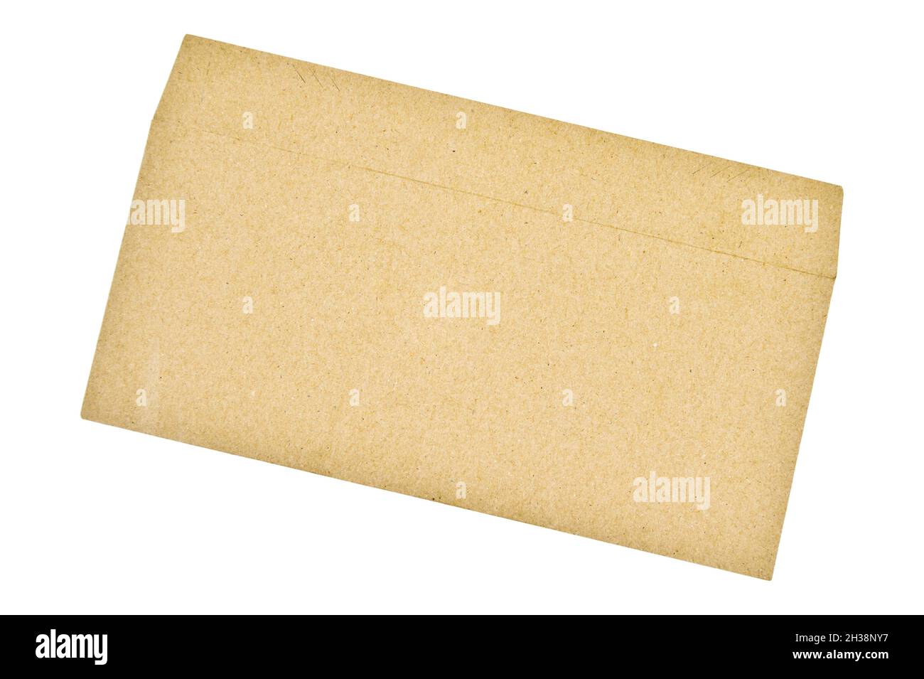 Brown and beige paper mail envelope on a white background. Can be used ...