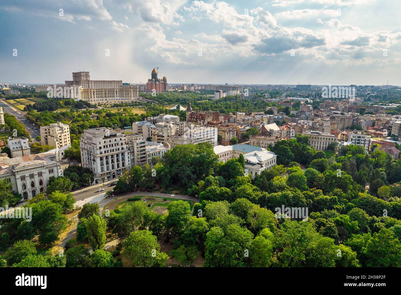 Aerial view of bucharest architecture hi-res stock photography and ...