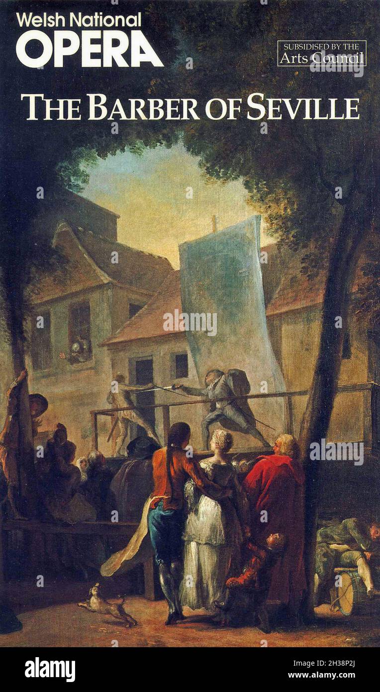 Opera Programme cover. "The Barber of Seville" by Rossini. Welsh ...