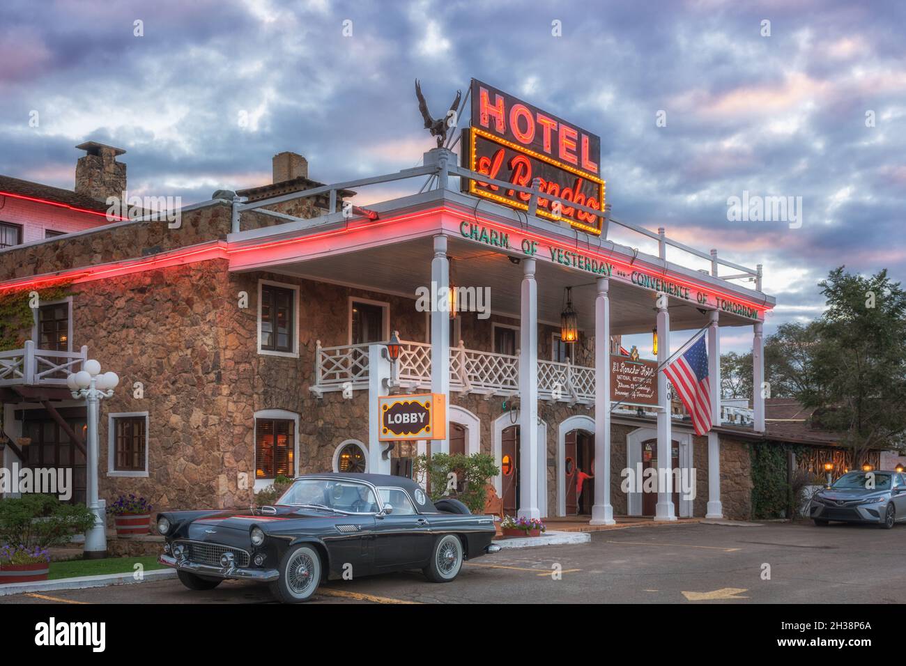 El Rancho Hotel on historic Route 66 in Gallup, New Mexico, USA Stock ...