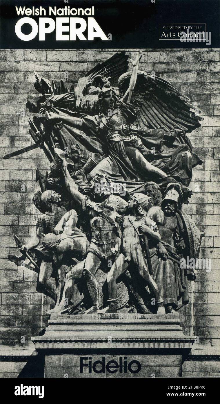 Opera Programme cover. "Fidelio" by Beethoven. Welsh National Opera ...