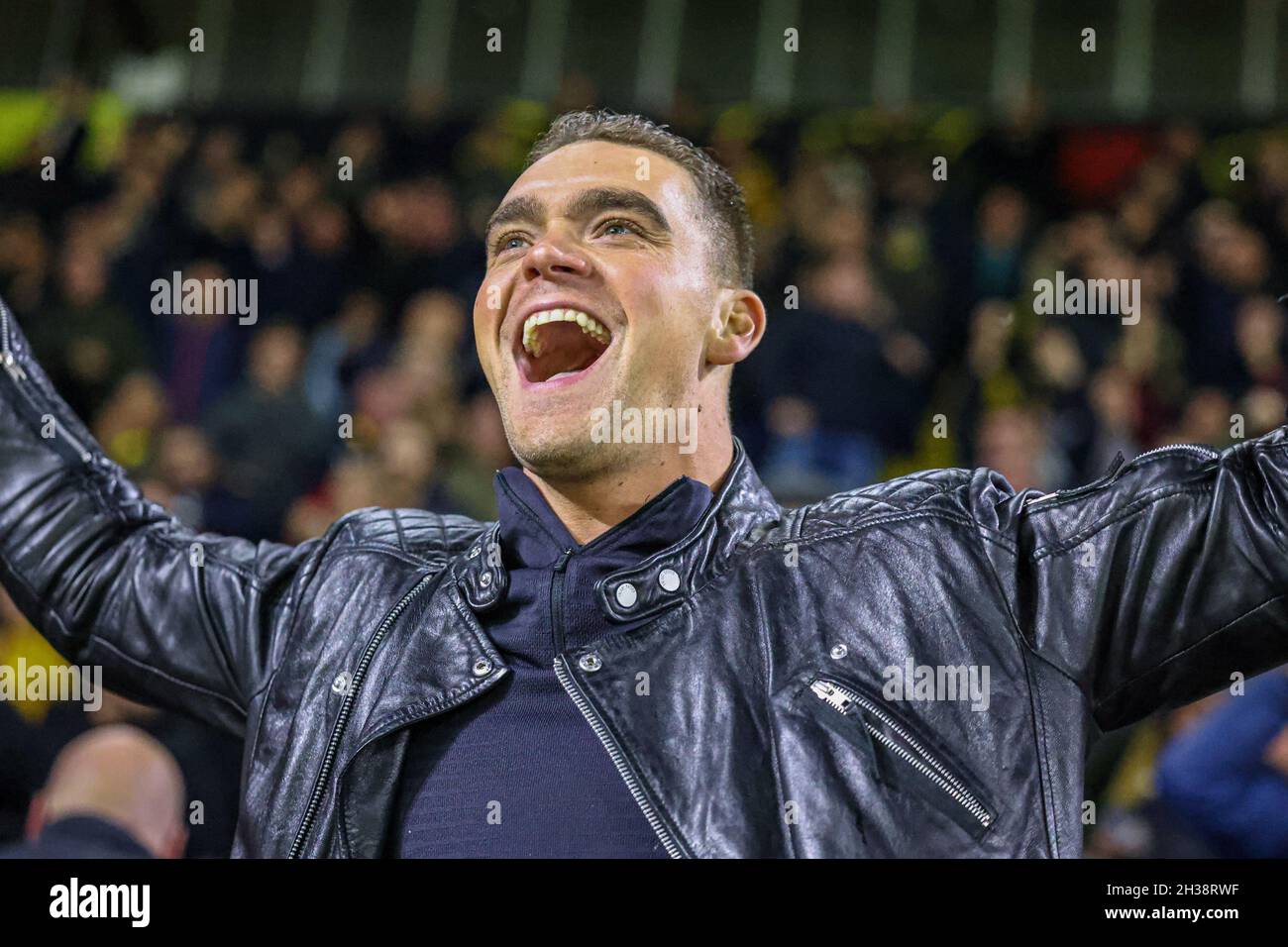 BREDA, NETHERLANDS - OCTOBER 26: fan of NAC Breda during the Dutch TOTO ...