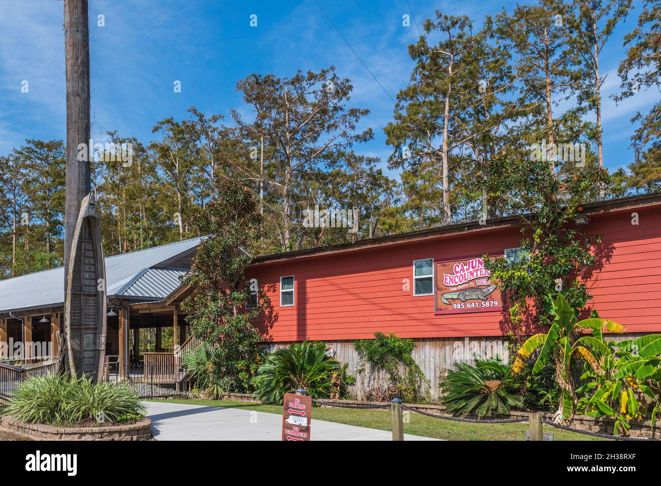 Cajun Encounters Swamp Tours office building exterior, Louisiana, USA ...