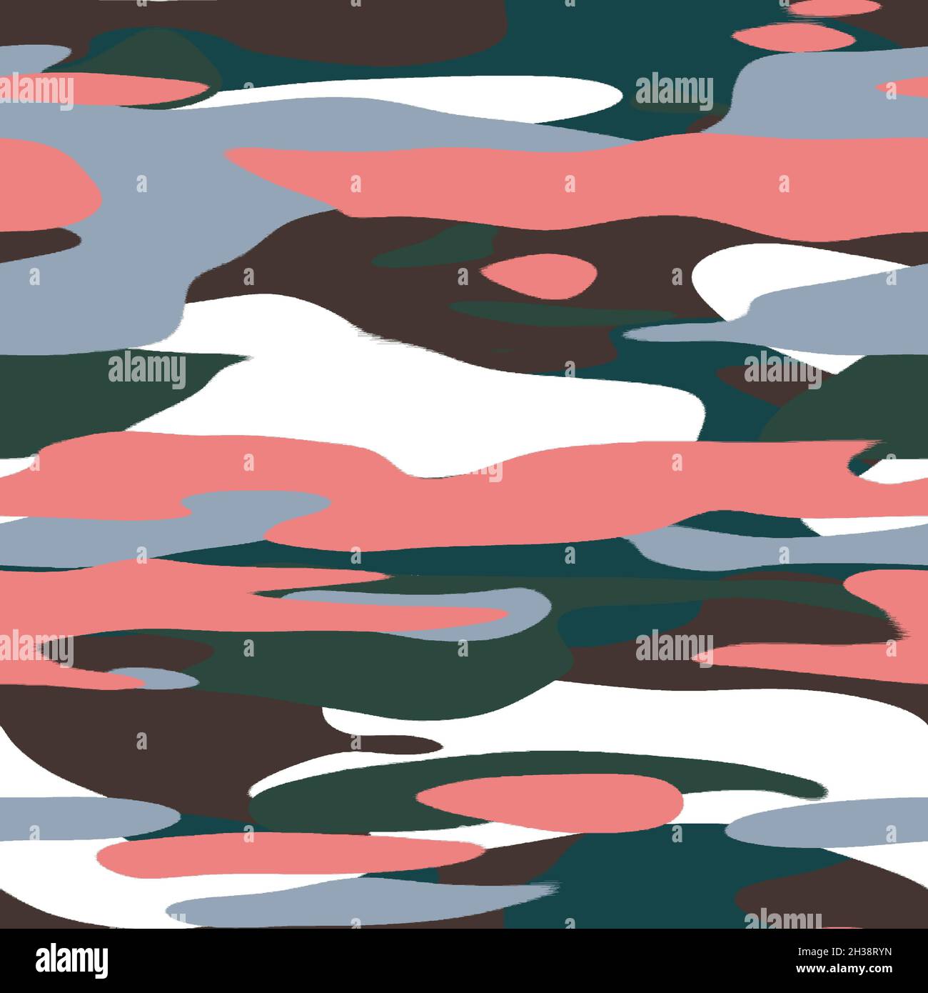 Seamless colorful happy camoflauge inspired surface pattern design for ...