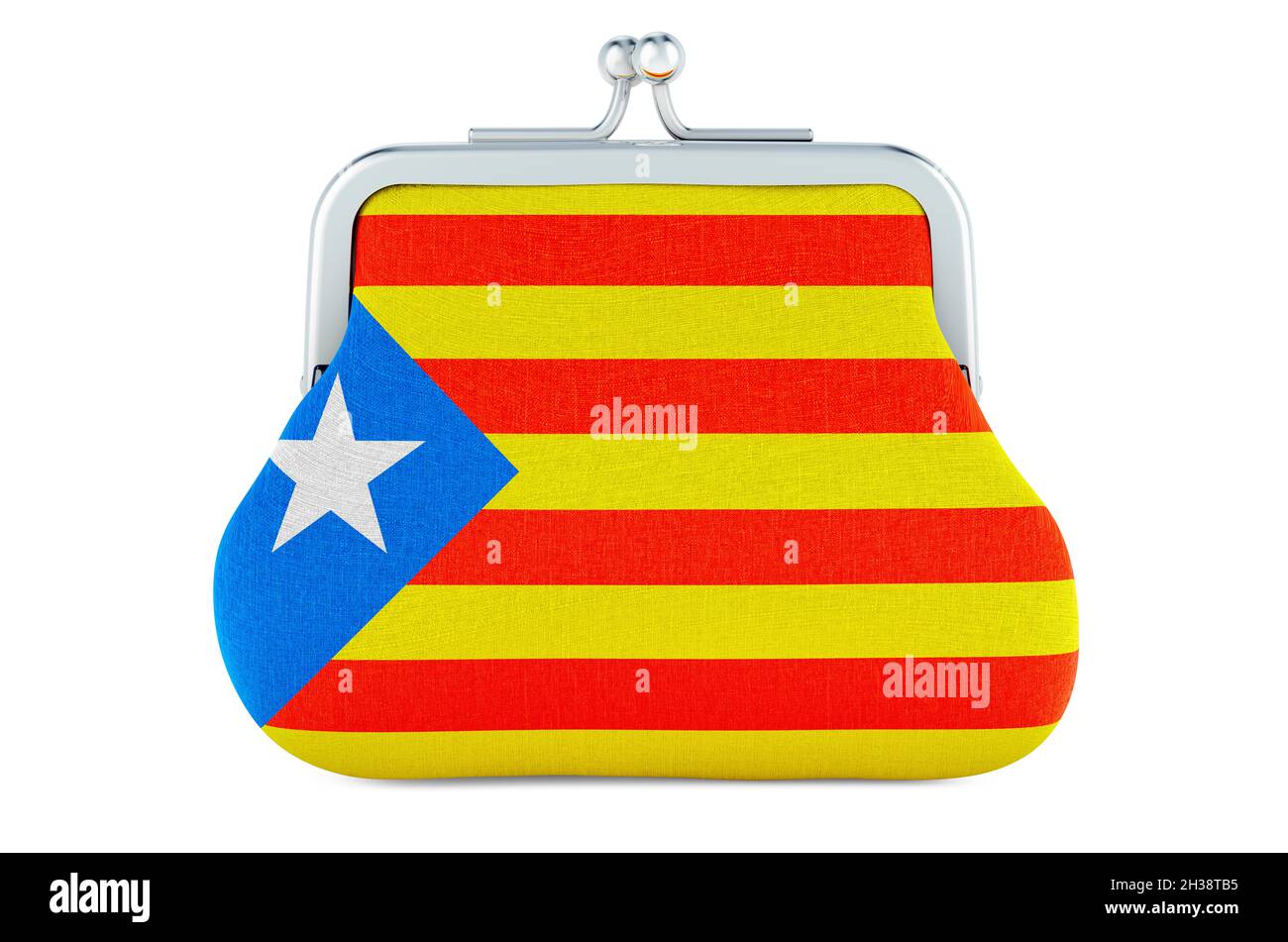 Catalan flag. Budget, investment or financial, banking concept in ...
