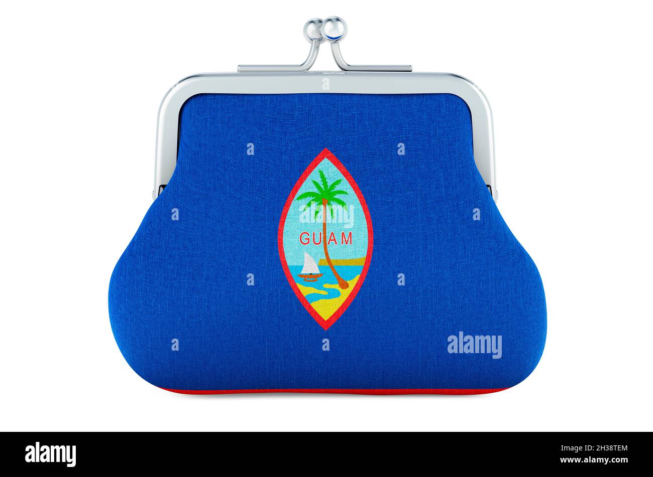 Guamanian flag. Budget, investment or financial, banking concept in ...