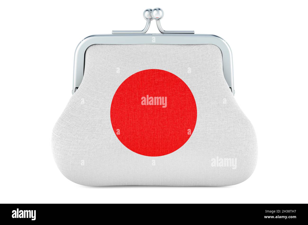 Coin purse with Japanese flag. Budget, investment or financial, banking ...