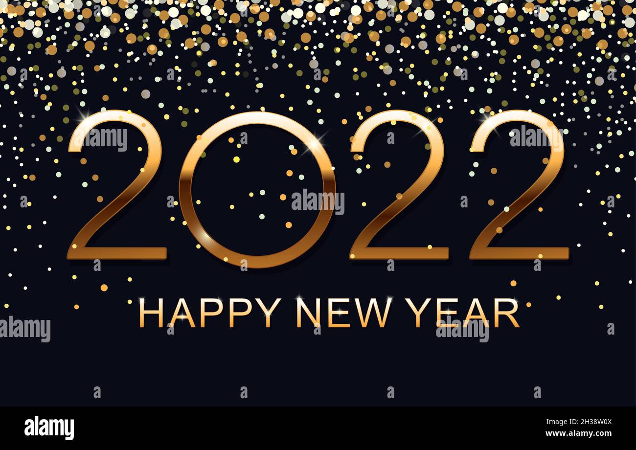 Happy New Year Card Design 2022