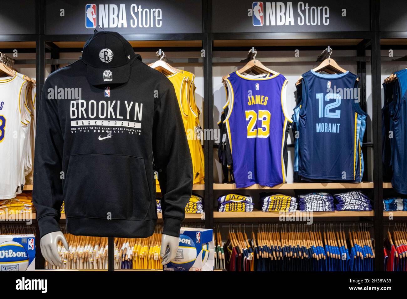 NBA flagship store for the professional basketball teams branded ...
