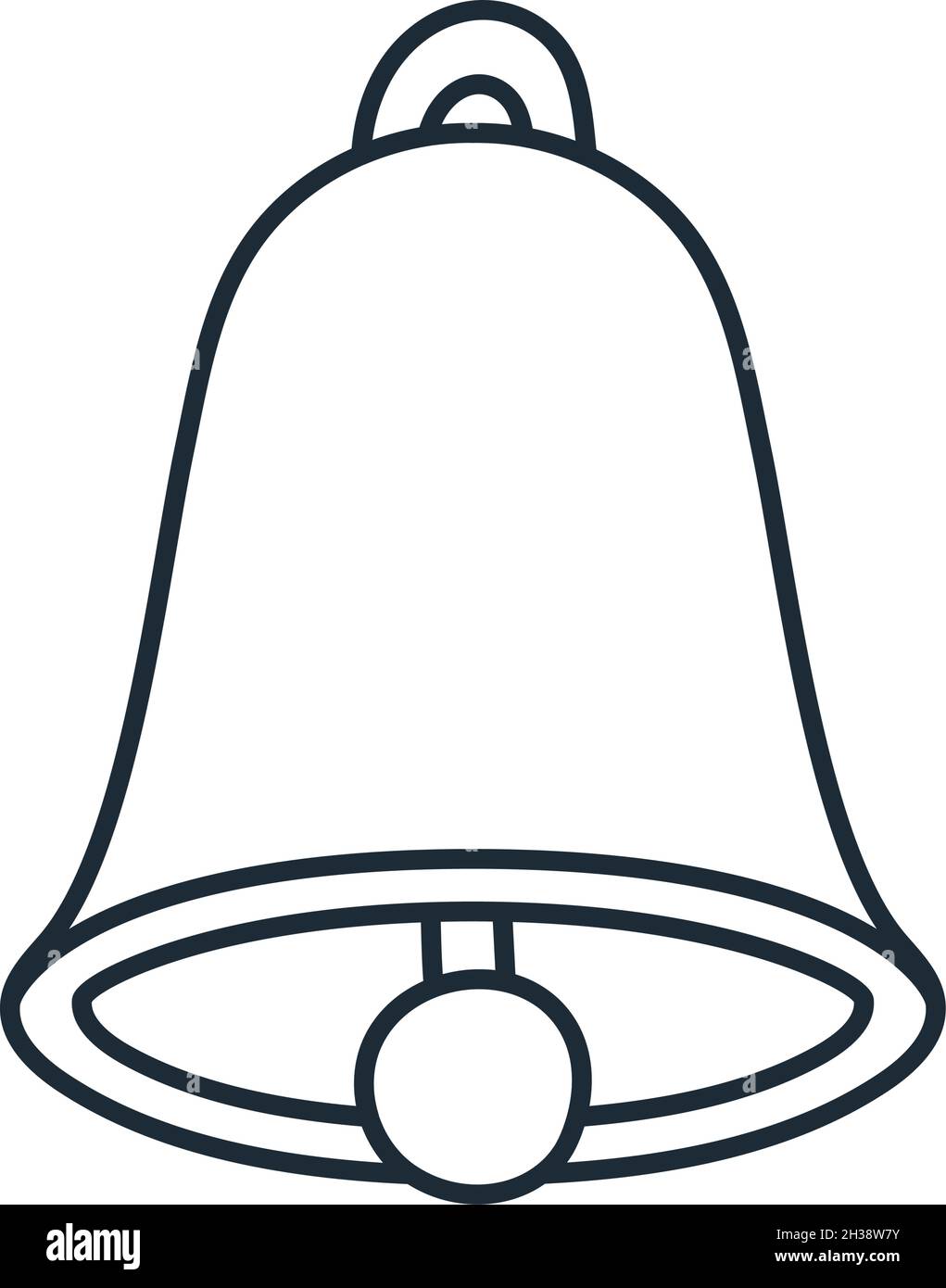 nice bell silhouette Stock Vector Image & Art - Alamy