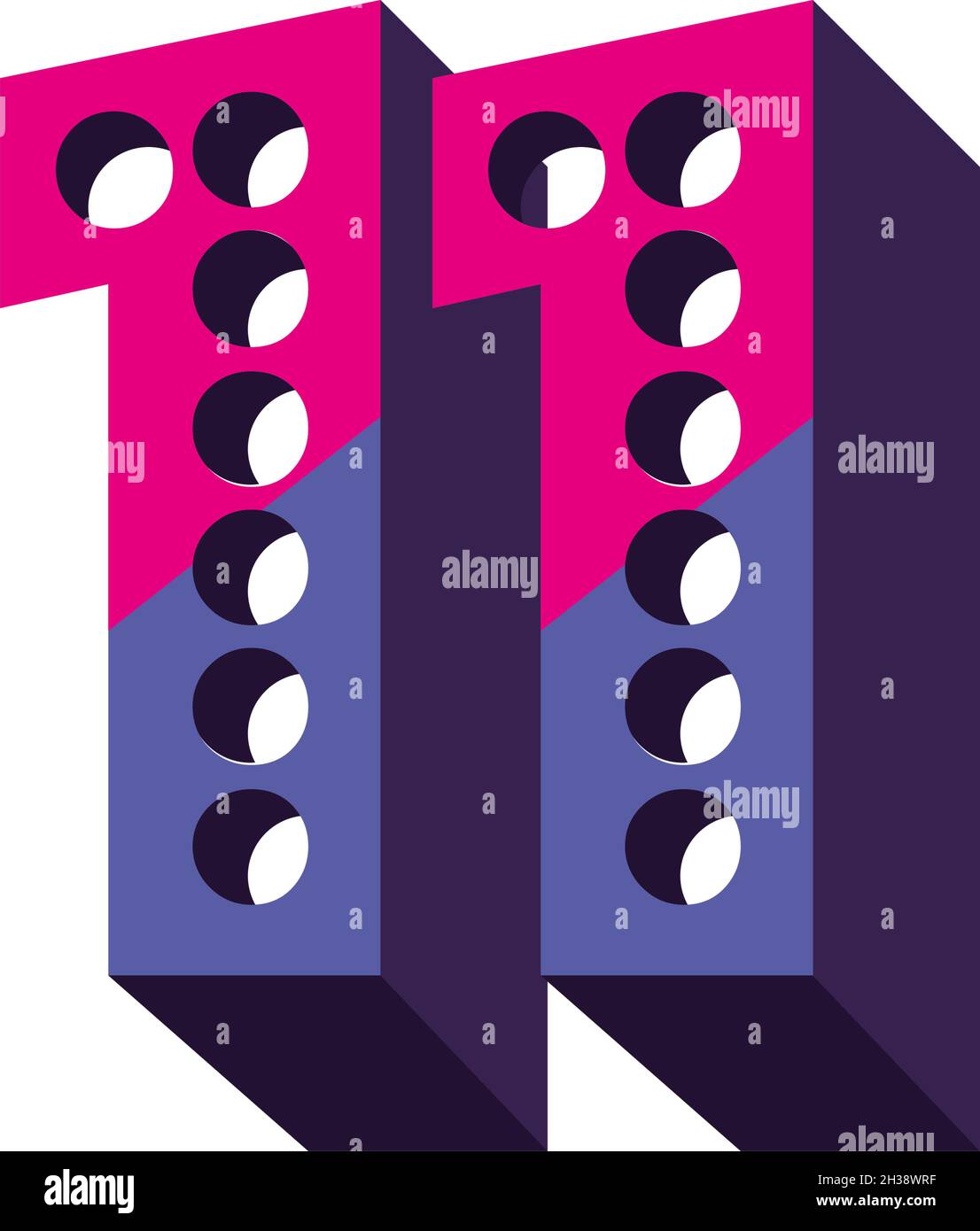 Numbering 11 Stock Vector Images - Alamy