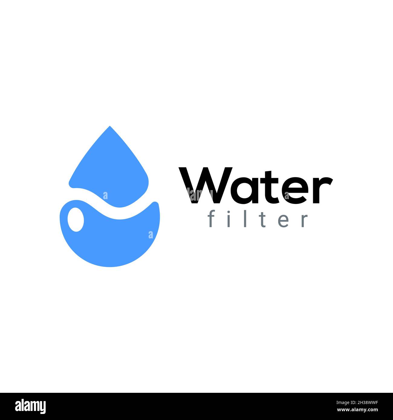 Water purification logo drip droplet filter icon. Plumbing pure water ...