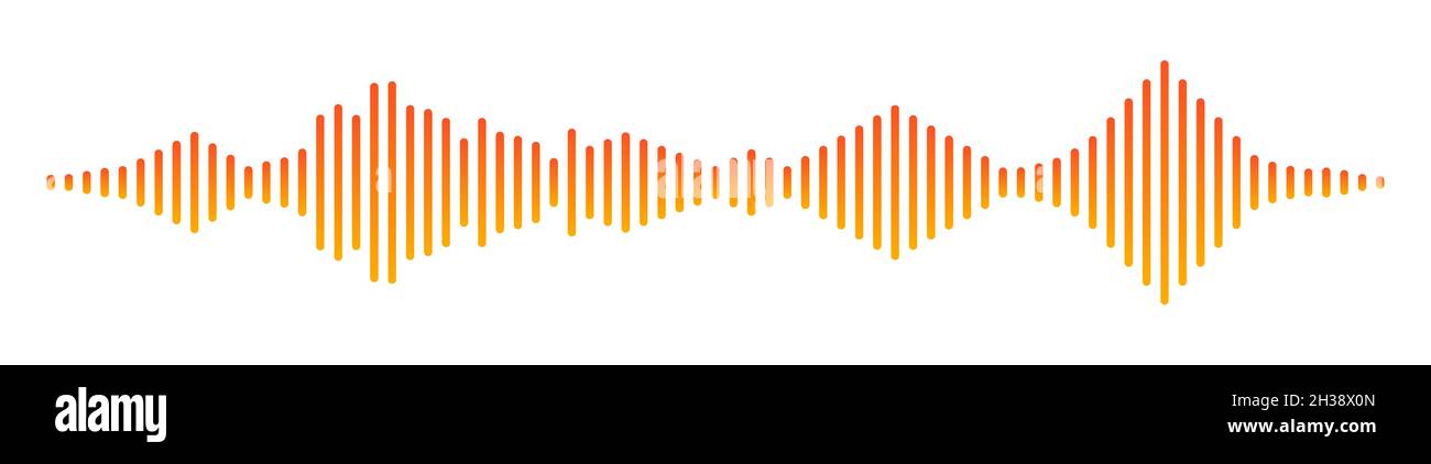 Sound wave audio vector radio player music track graphic voice ...