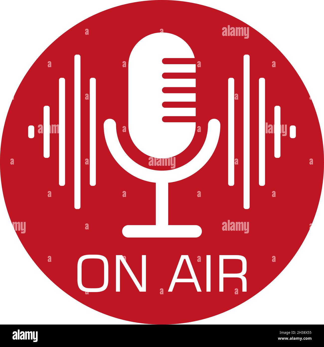 On Air sign, emblem, logo. Live stream symbol. Vector illustration ...