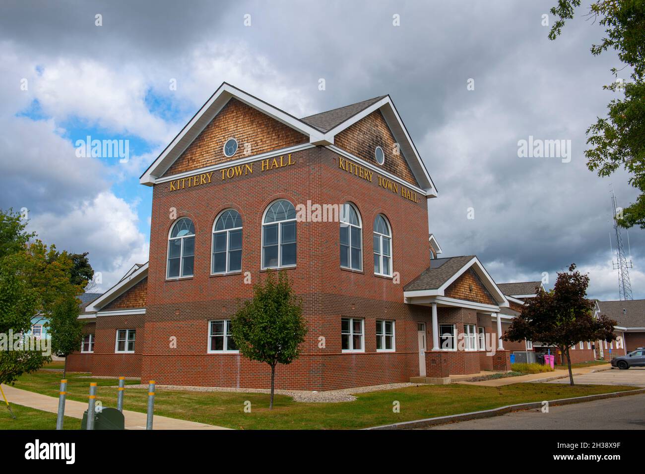 Kittery Town Hall at 185 Rogers Road in town of Kittery, Maine ME, USA ...