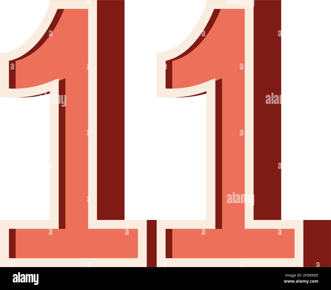 Numbering 11 Stock Vector Images - Alamy