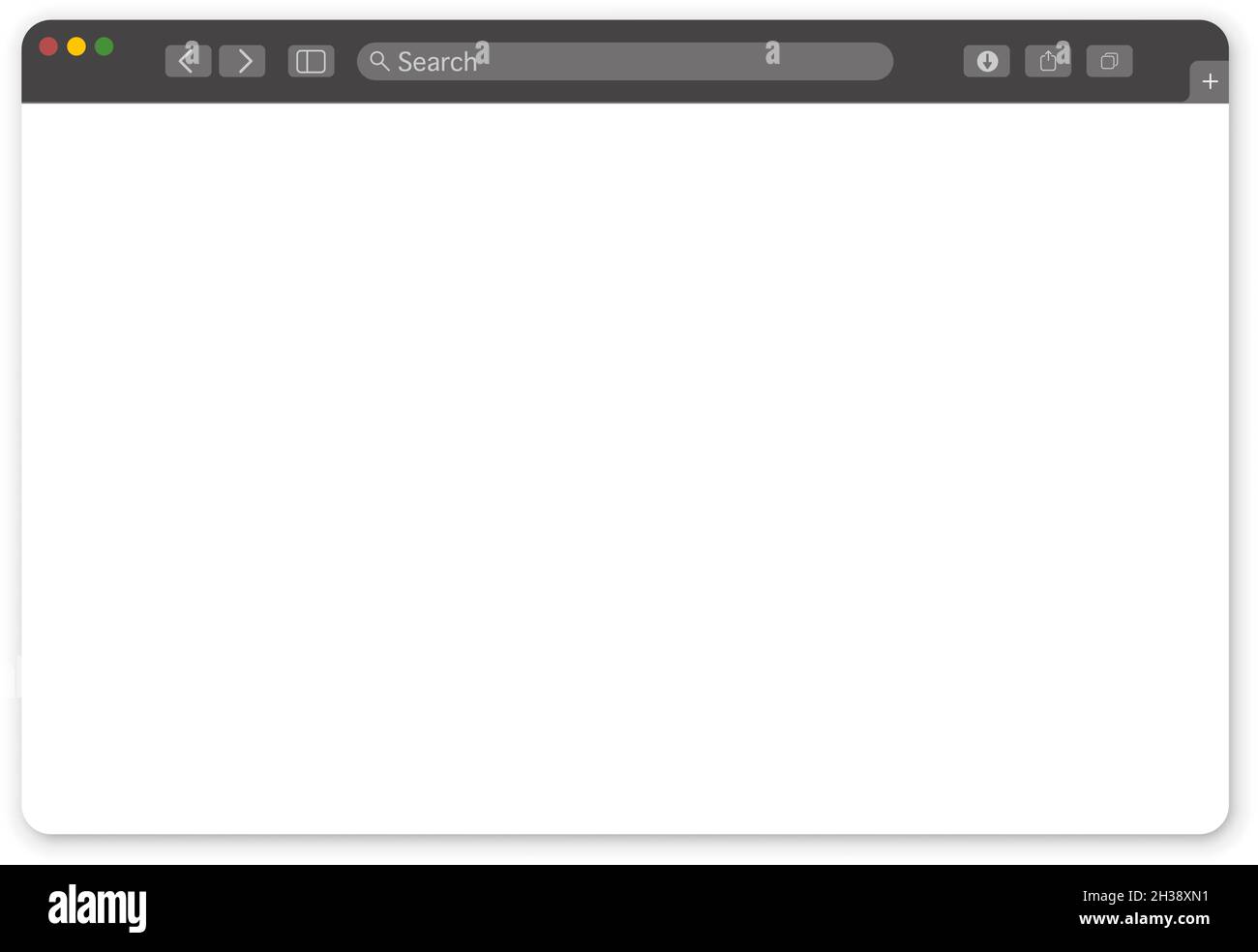 Empty browser window on white background. Empty web page mockup with ... Empty browser window on white background. Empty web page mockup with ...
